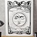 The Lovers VI Tarot Card Framed Canvas Sun and Moon - Etsy