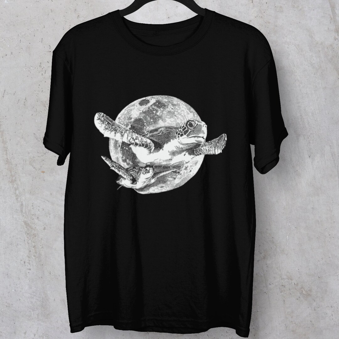 Fly Me to the Moon Flying Sea Turtles Unisex T-shirt Tortoise Couple ...