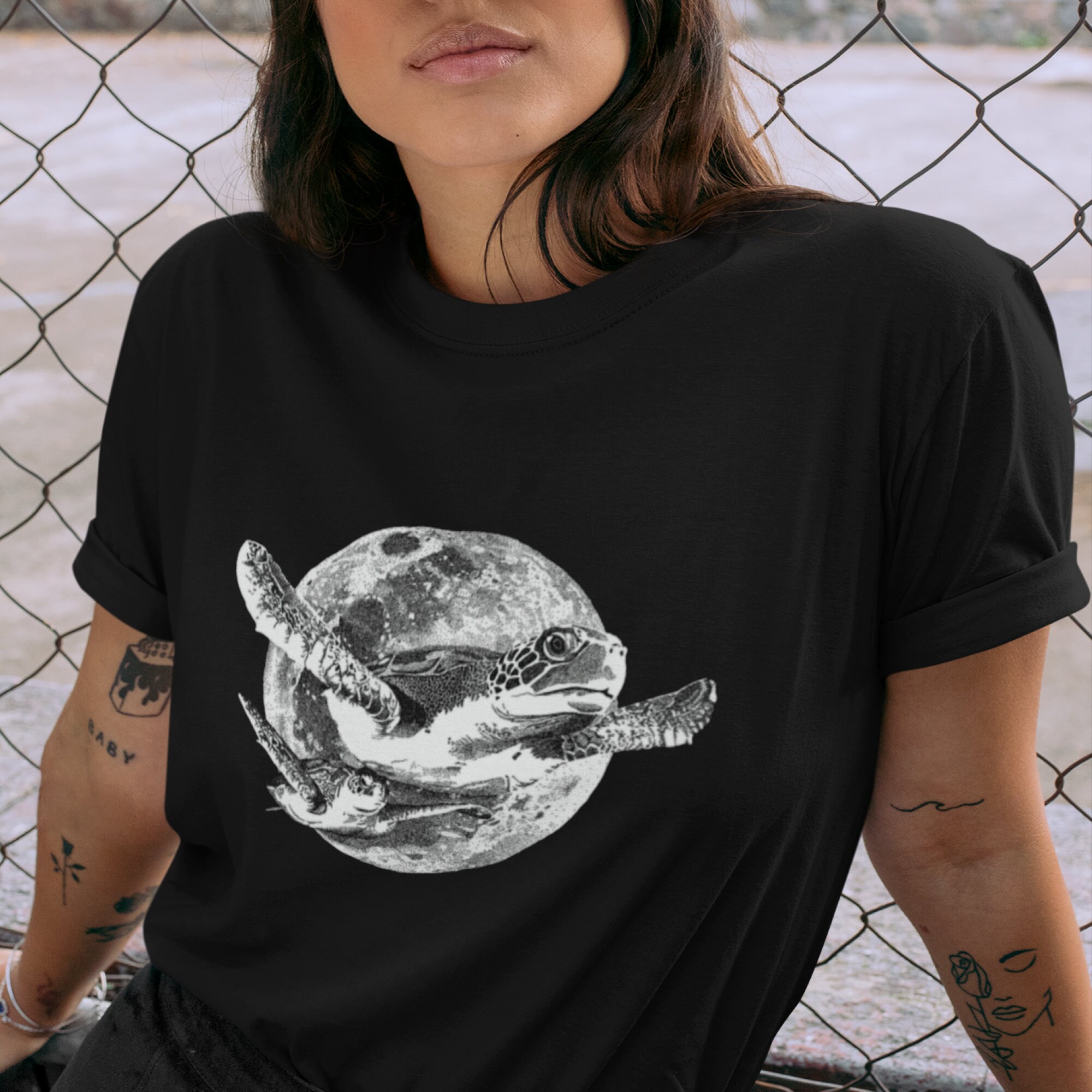 Fly Me to the Moon Flying Sea Turtles Unisex T-shirt - Etsy