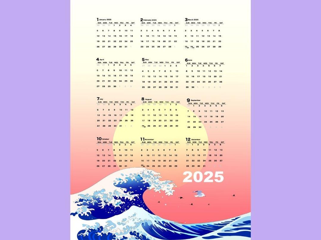 2025 Calendar Full of Hope for the Future - Etsy