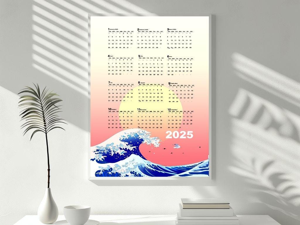 2025 Calendar Full of Hope for the Future - Etsy