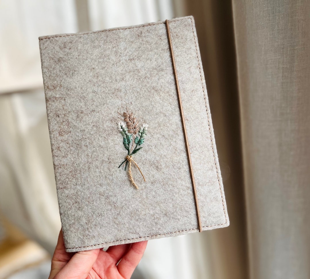 Maternity Record Book Cover Made of Felt, Simple Design With Hand ...