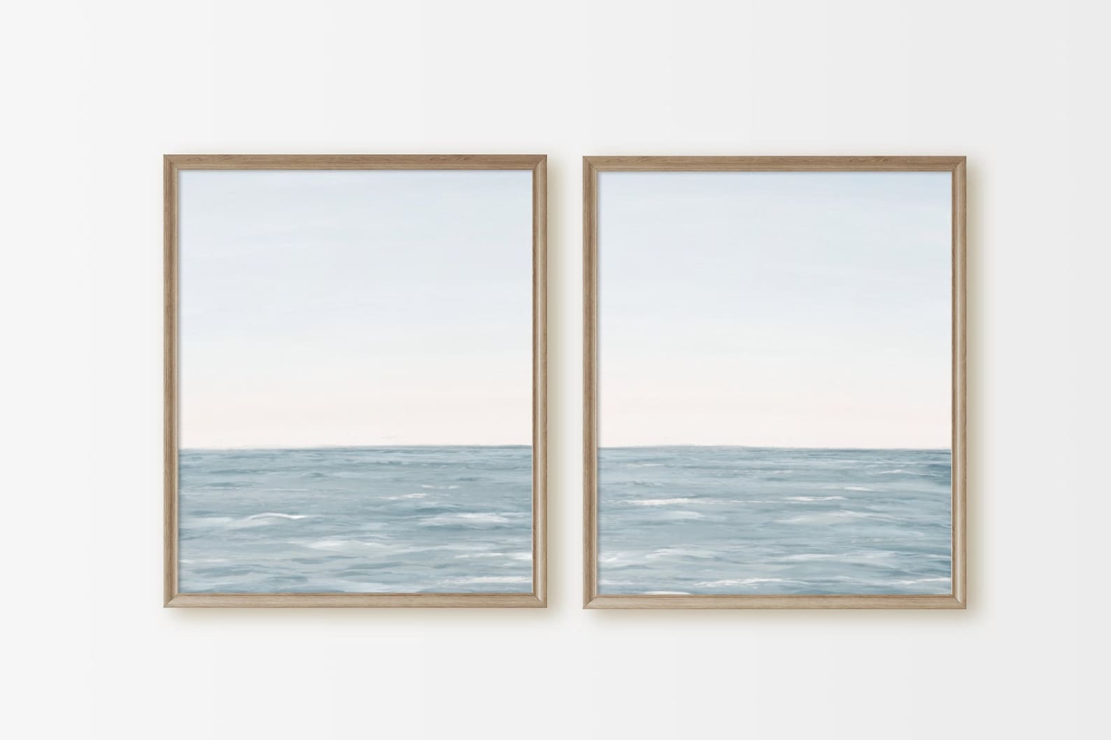Ocean Wall Art, Set of Two Wall Art, Neutral Ocean Printable, Landscape ...