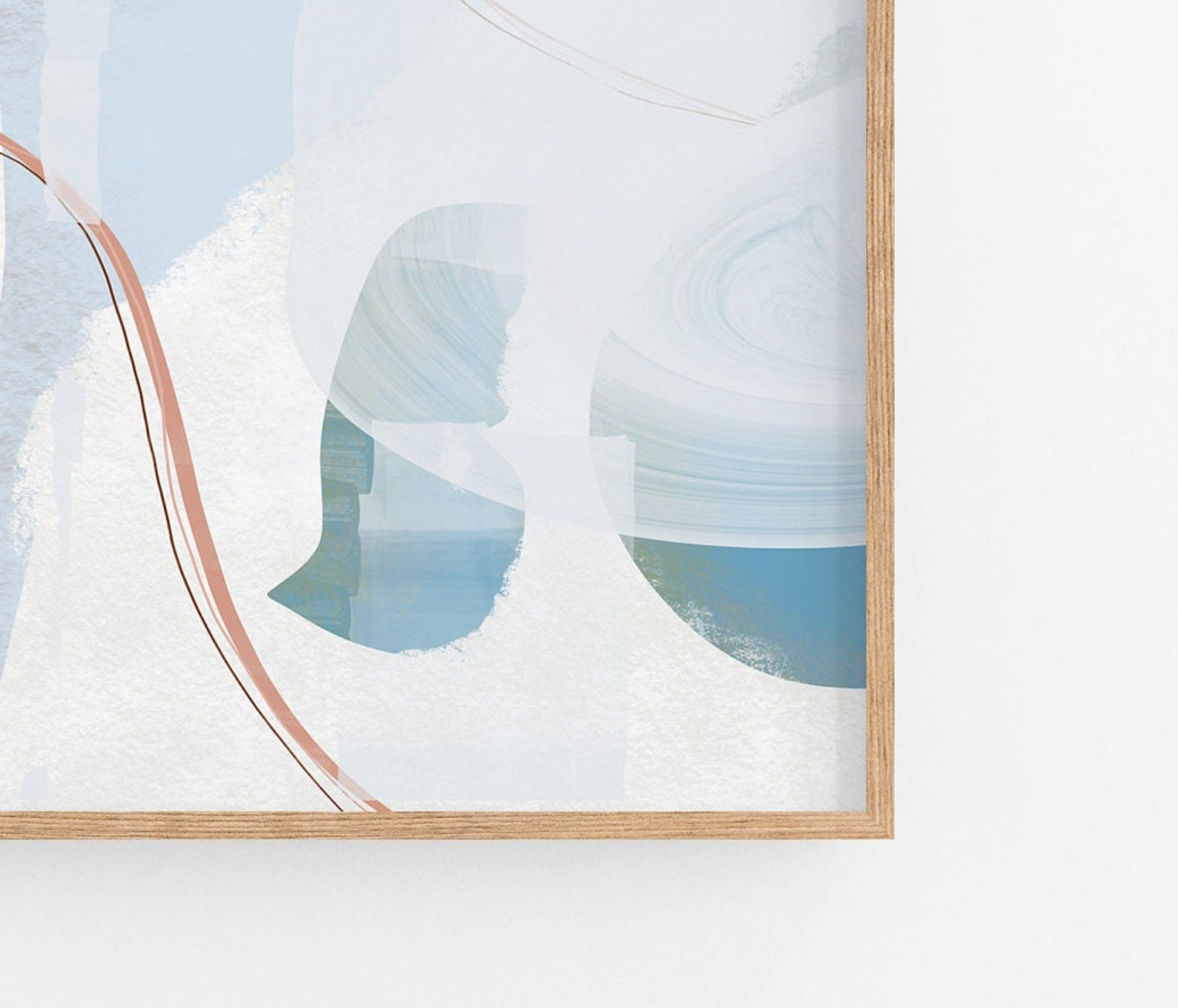 Coastal Abstract Art, Digital Download, Light and Airy Abstract Digital ...