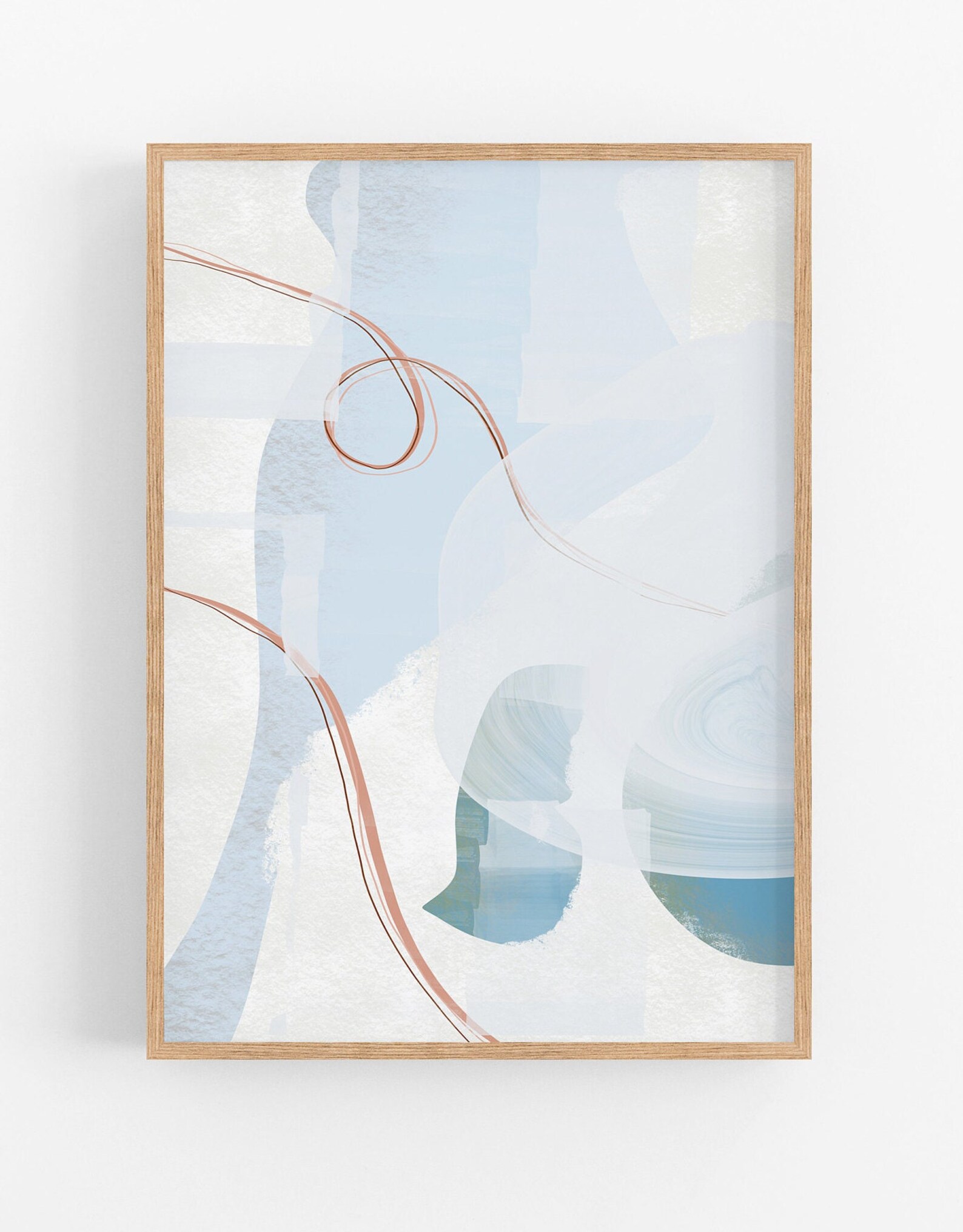 Coastal Abstract Art, Digital Download, Light and Airy Abstract Digital ...