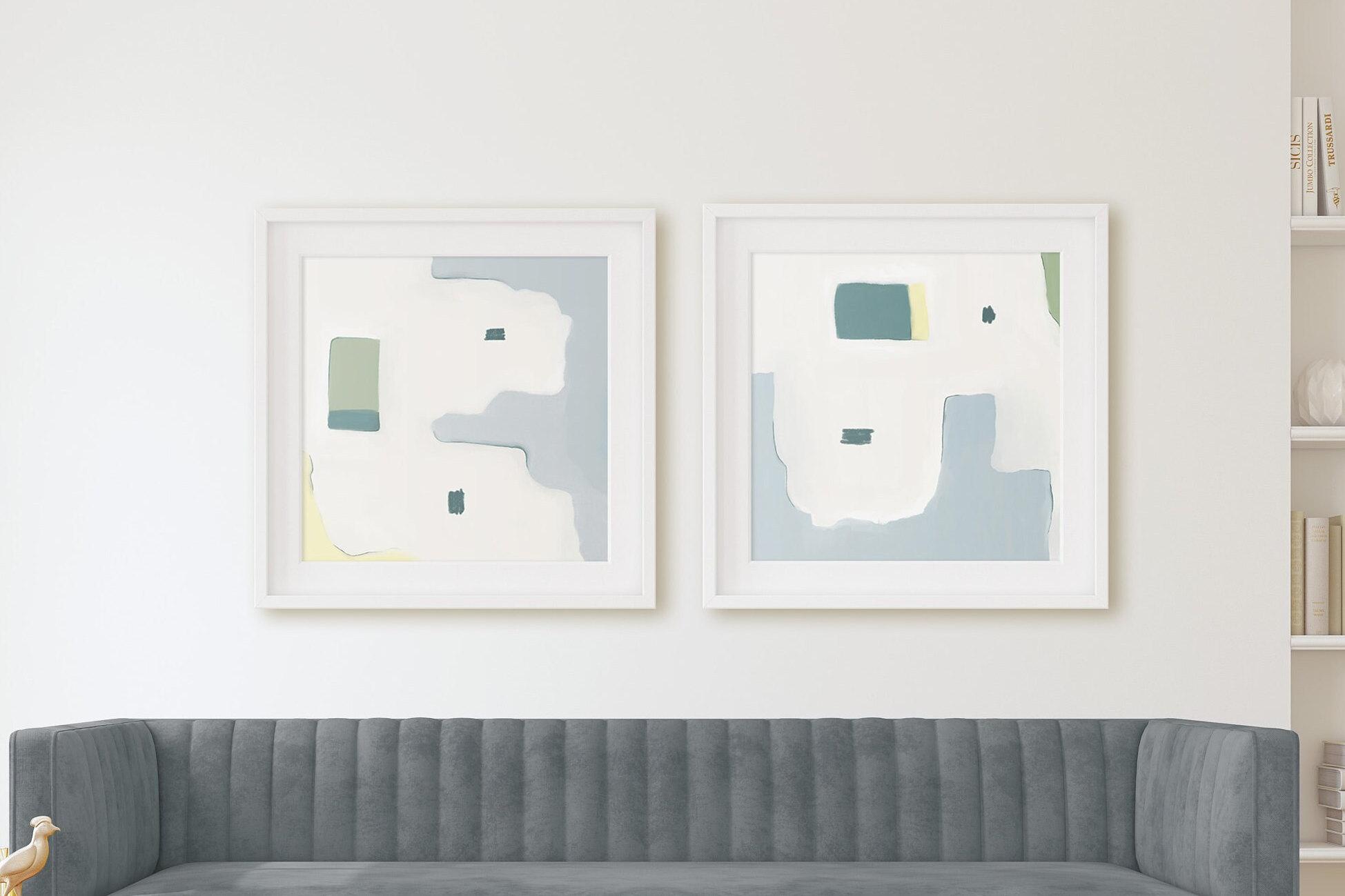 Minimalist Geometric Abstract Art, Oil Painting Inspired, Digital ...