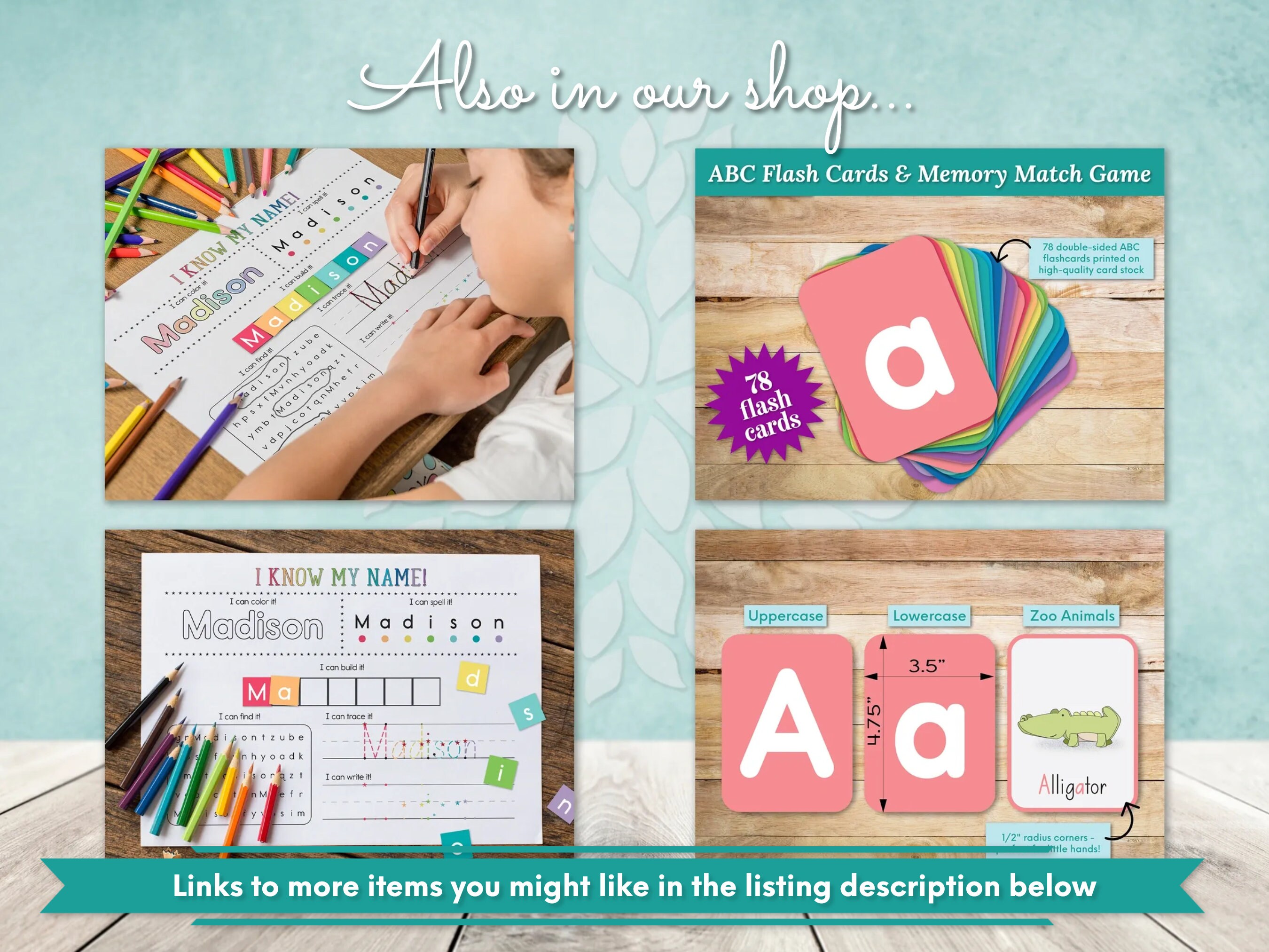 Handwriting Practice, Printable Oversized ABC Cards, Play Dough Mats ...
