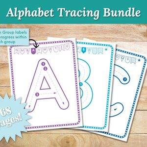 Handwriting Practice, Printable Oversized ABC Cards, Play Dough Mats ...
