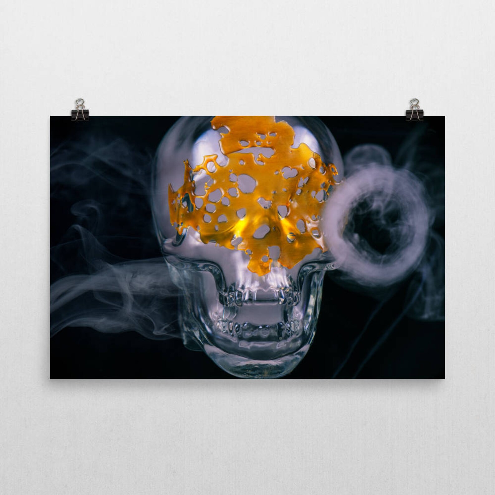 Stoner Decor Wall Art Stoner Gift Skull 420 Art Print - Etsy
