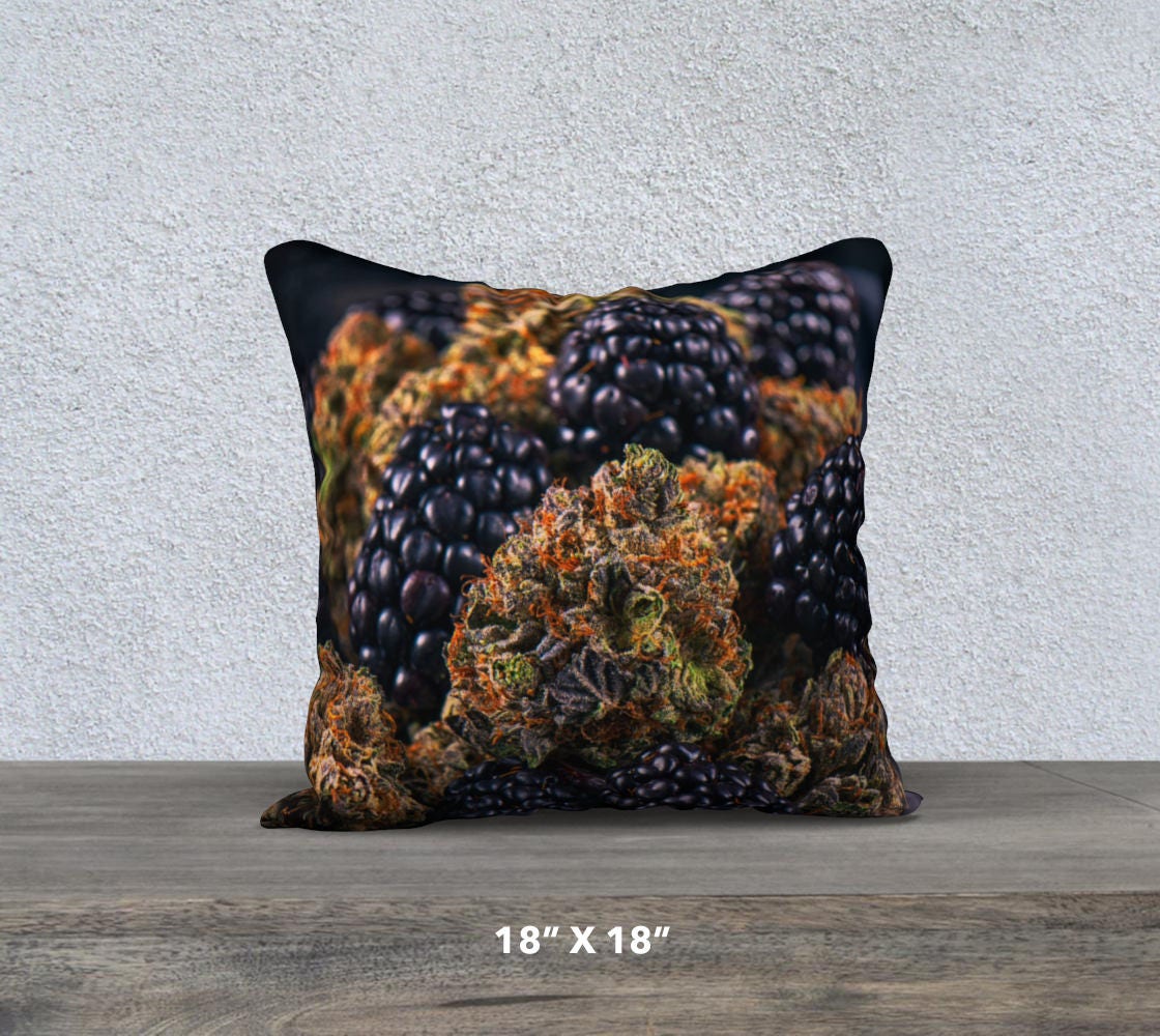Cannabis Pillow, Pillow Case, 420 Decor, Home Decor, Marijuana Accent ...