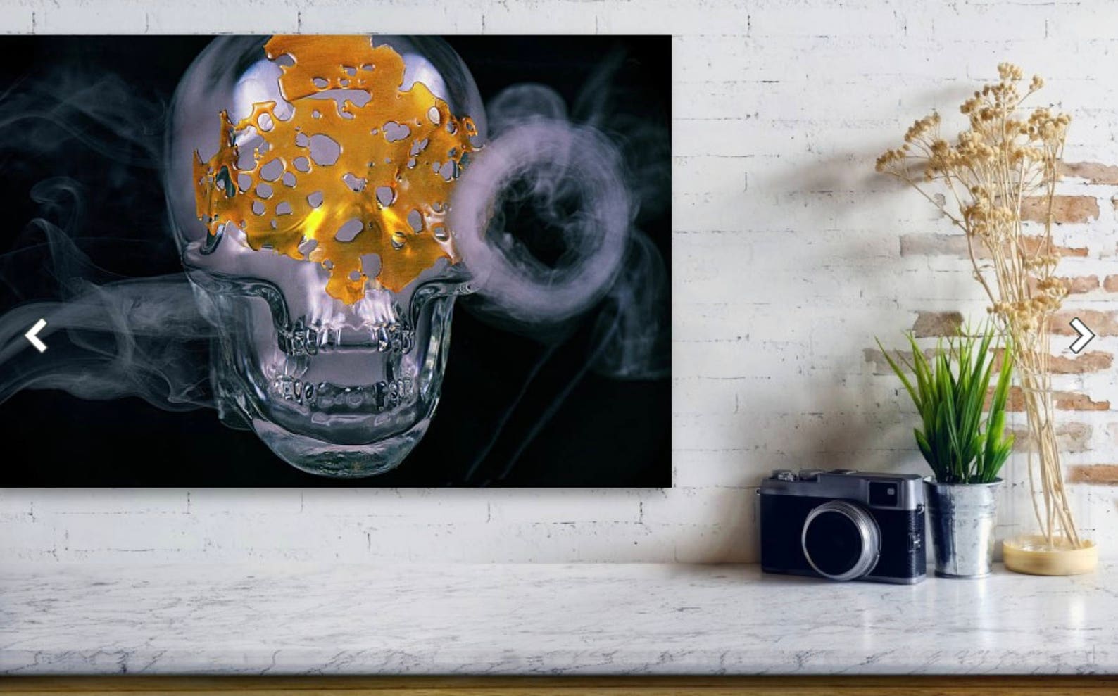 Stoner Decor Wall Art Stoner Gift Skull 420 Art Print - Etsy