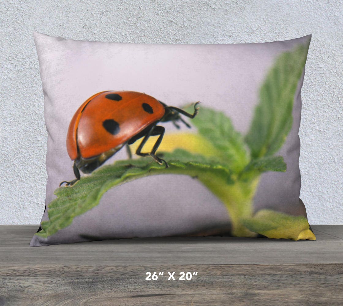 Almohada ladybug, almohada de cannabis, decoración 420, decoración del ...