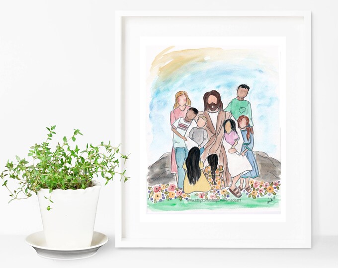 Jesus Loves the Children of the World 8x10 Printable Watercolor Wall ...
