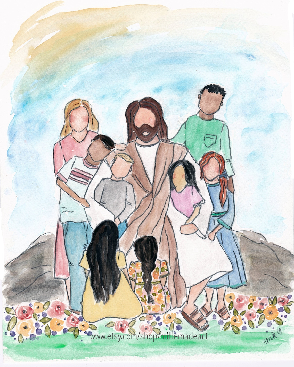 Jesus Loves the Children of the World 8x10 Printable - Etsy