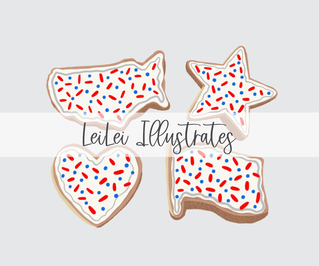 USA Sprinkle Cookie | American Flag Cookies | Stars & Stripes | Merica ...