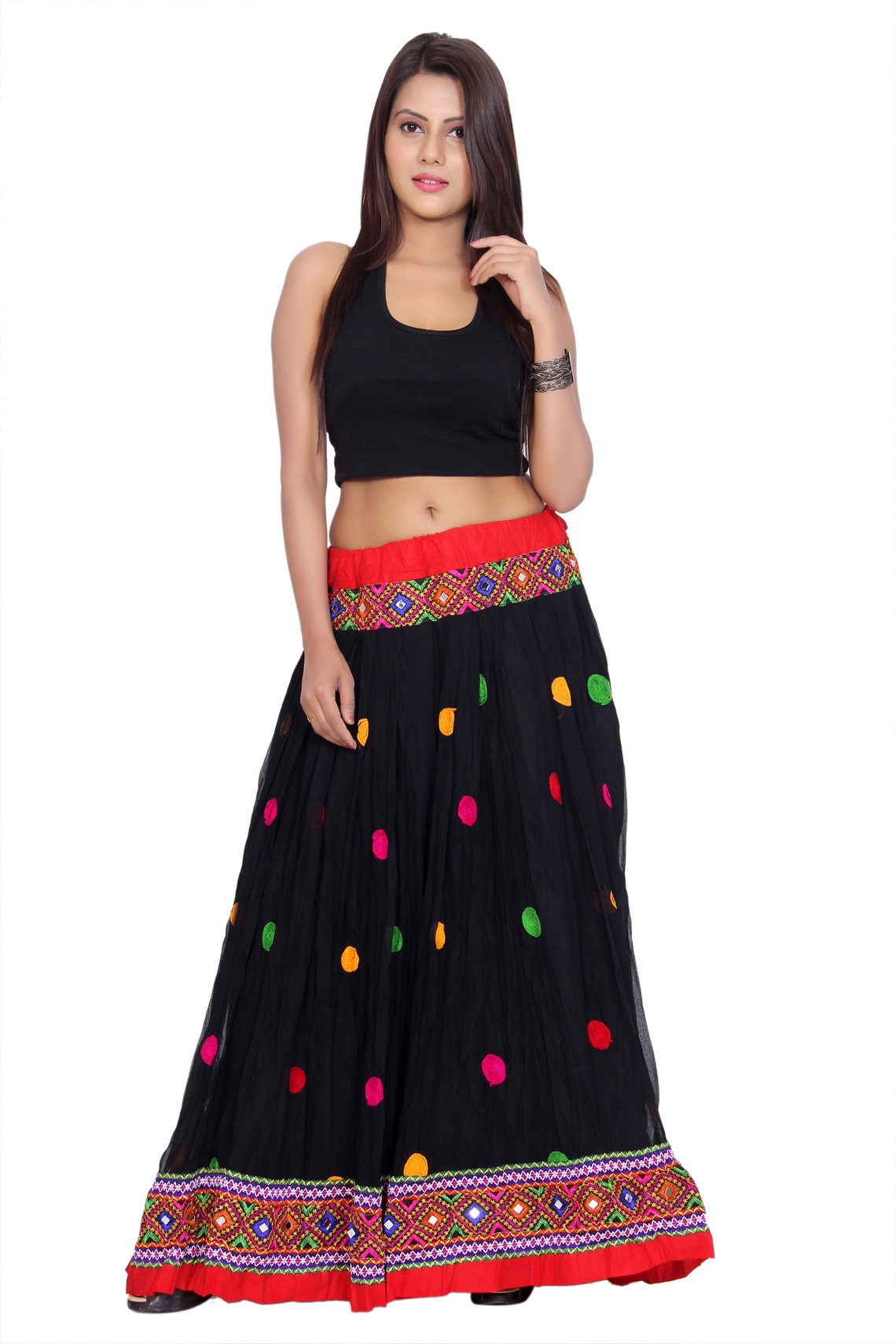 Lehanga Embroidered Design Chiffon Vintage Skirt Indian - Etsy India