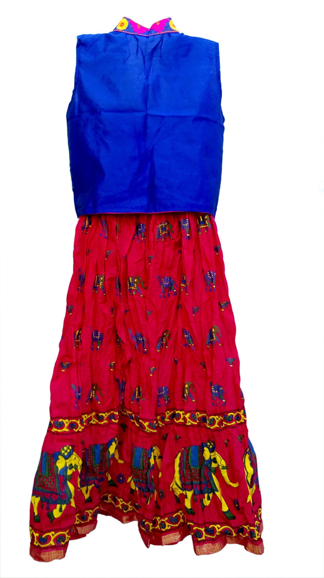 Indian Women's Clothing Embroidered Top and Block Print - Etsy