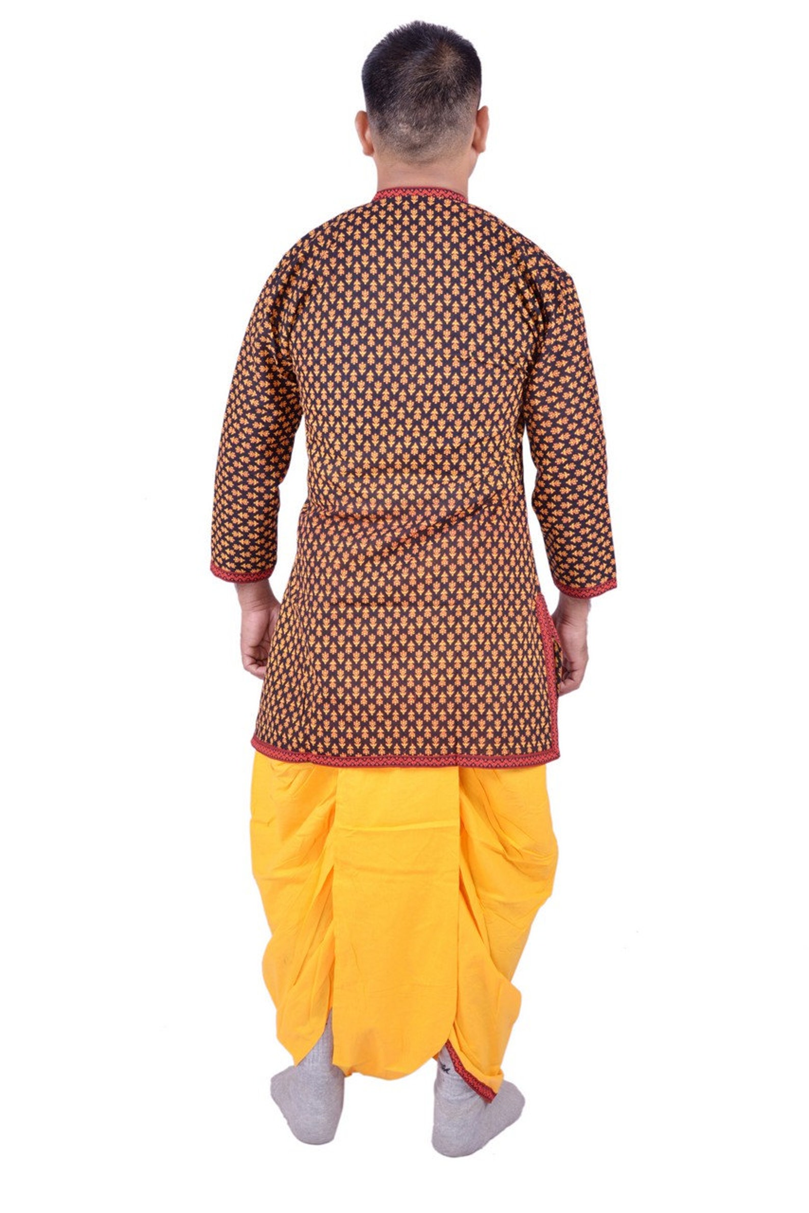 Indian Traditional Ethnic Mens Cotton Dhoti Kurta Suits Royal | Etsy