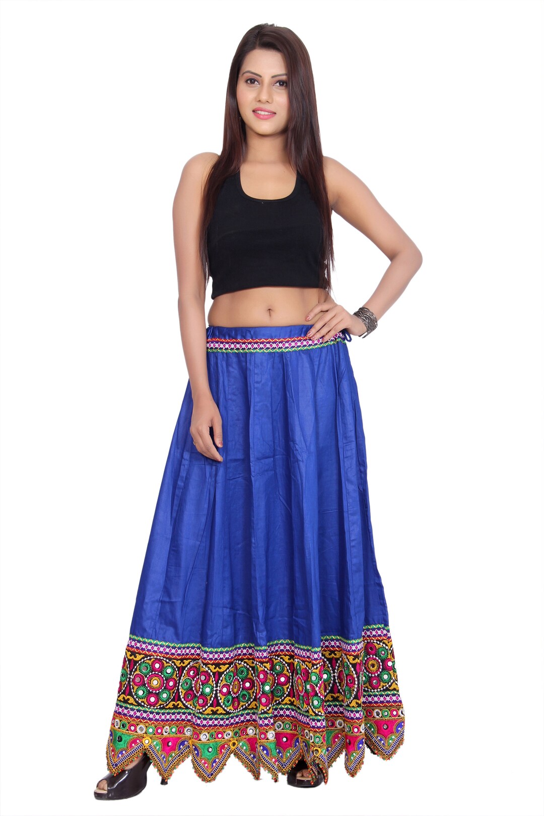 Beautiful Embroidery Design Skirt Indian Ethnic Vintage Lehanga Comfy ...