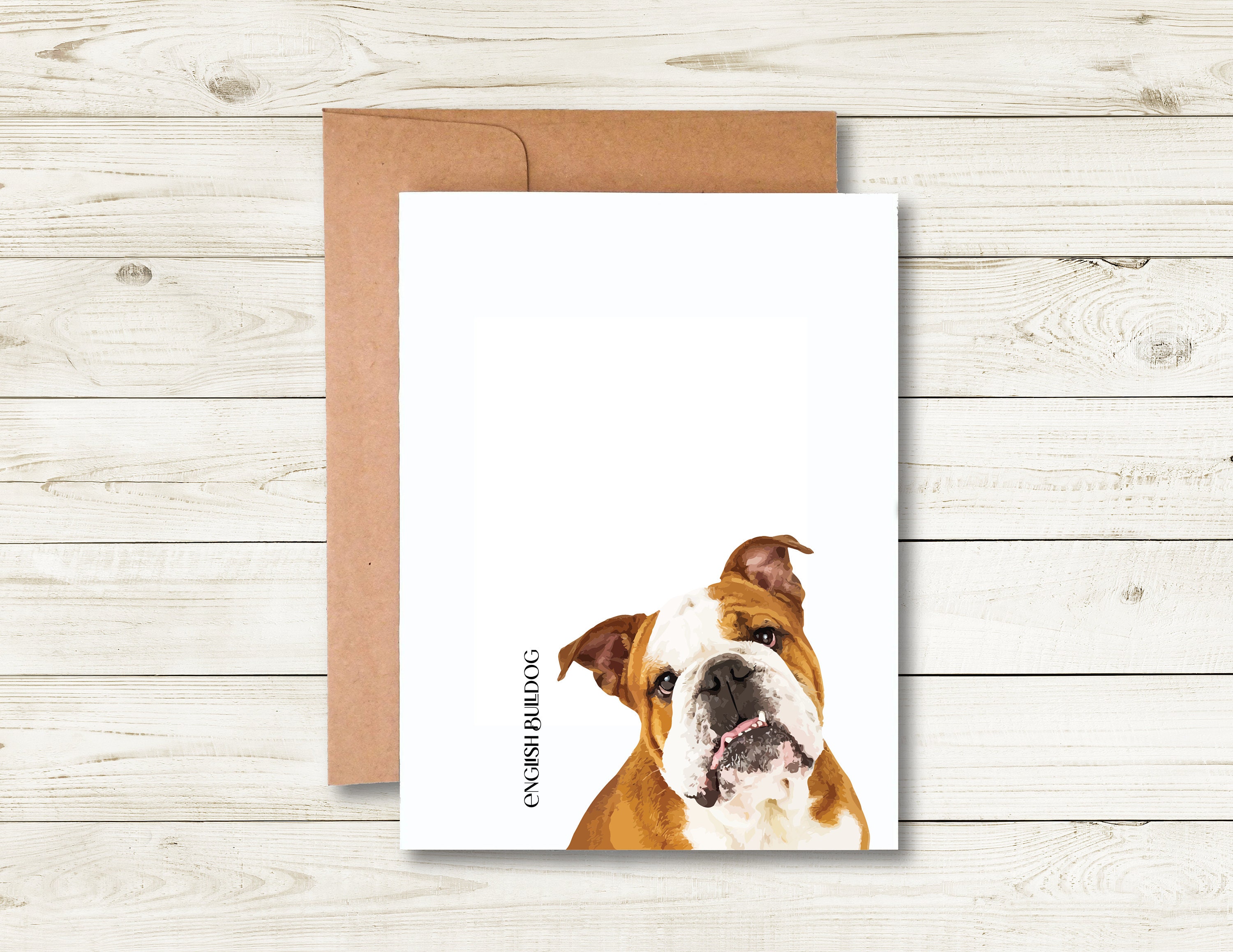 Bulldog Note Cards (24 Fold-over Cards And Envelopes) Dog, 46% OFF
