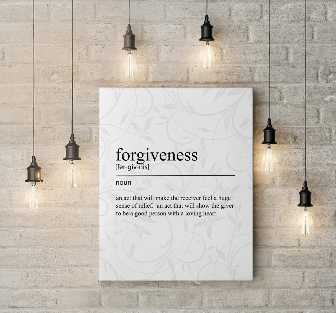 Forgiveness Definition Print, Minimalist Digital Print, Minimalist ...