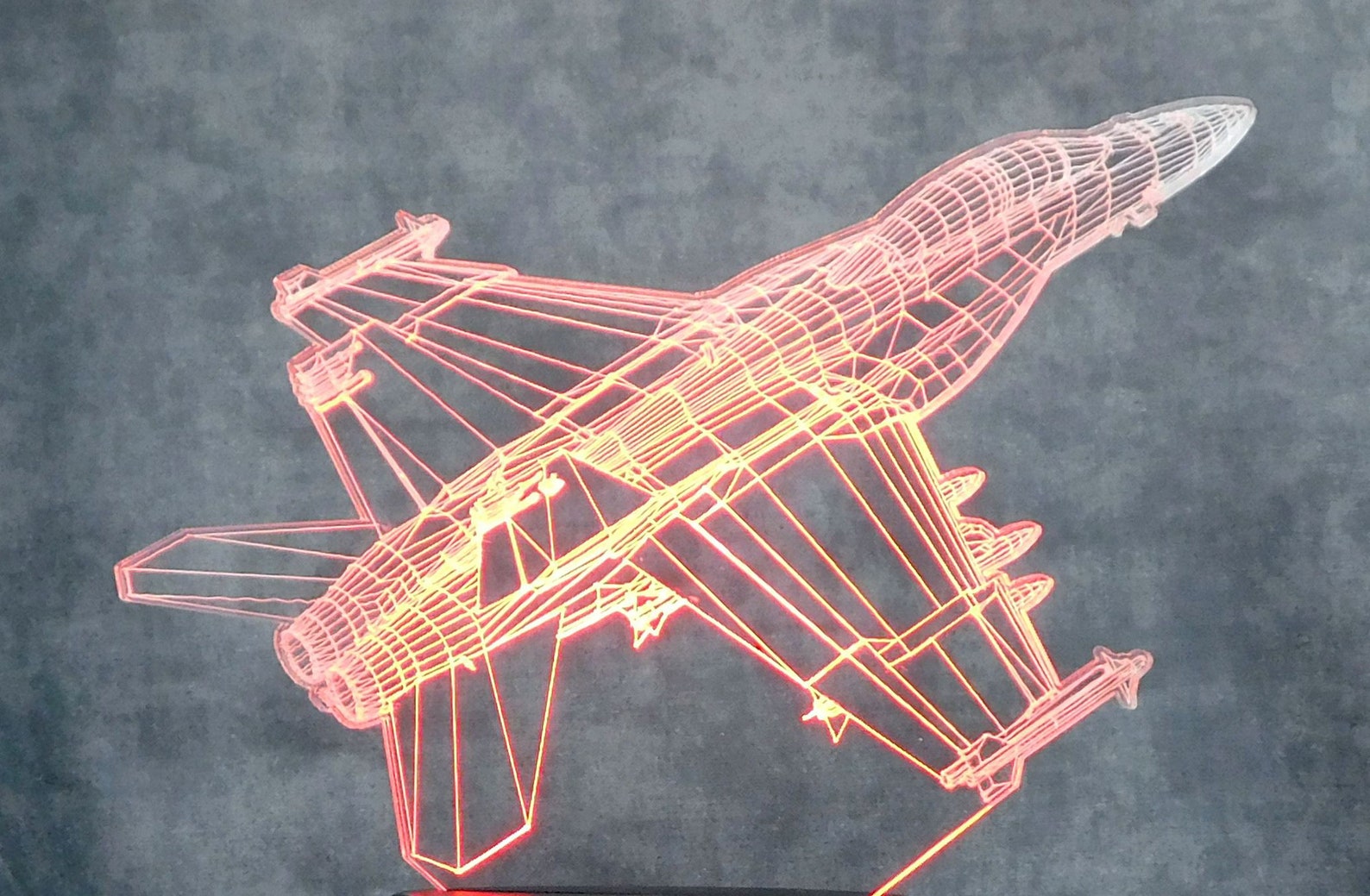 F-18 Super Hornet Fighter Jet 3-D Optical Illusion Rectangle - Etsy