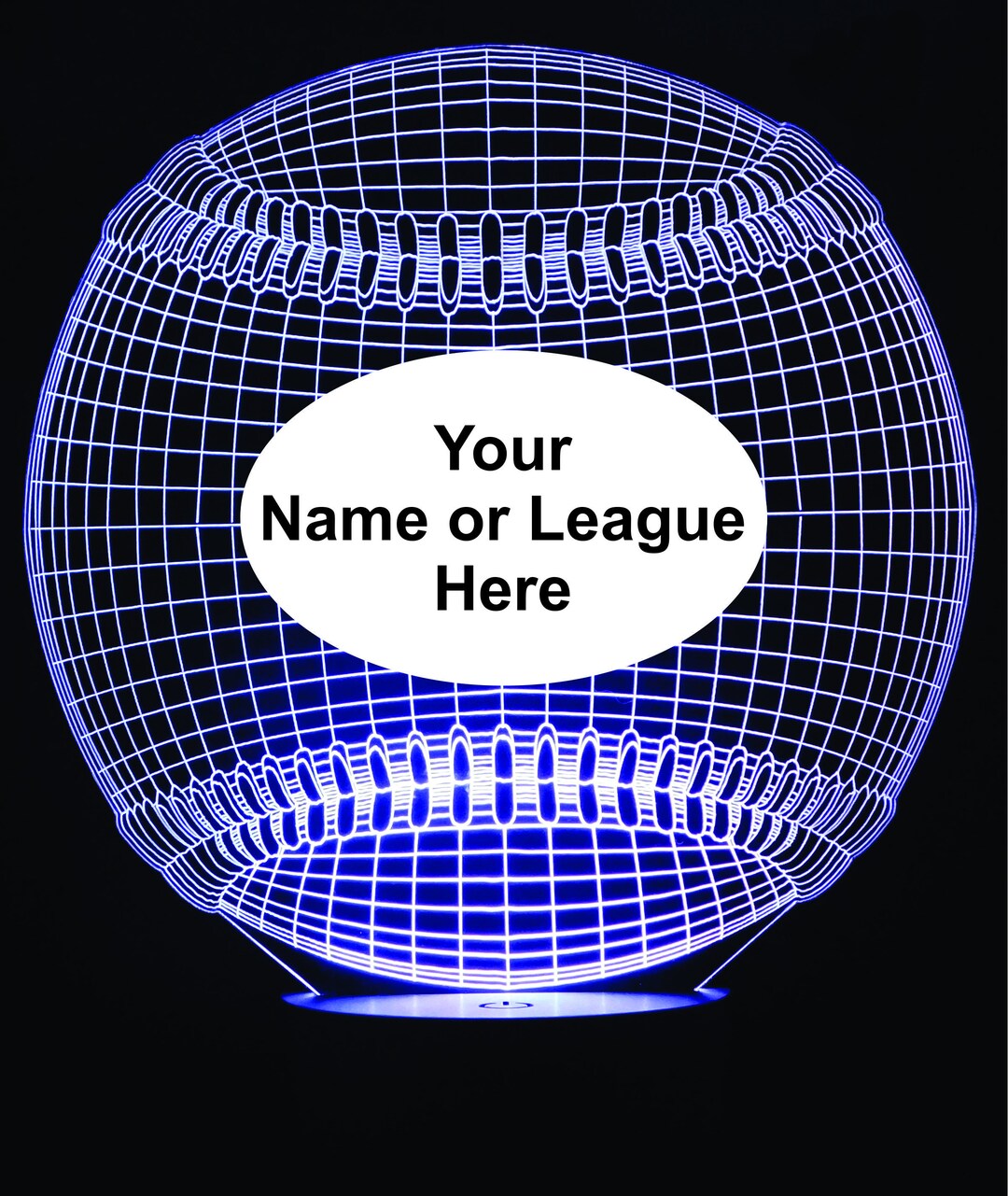 Buy Baseball Personalized 3-D Optical Illusion Multicolored Light ...