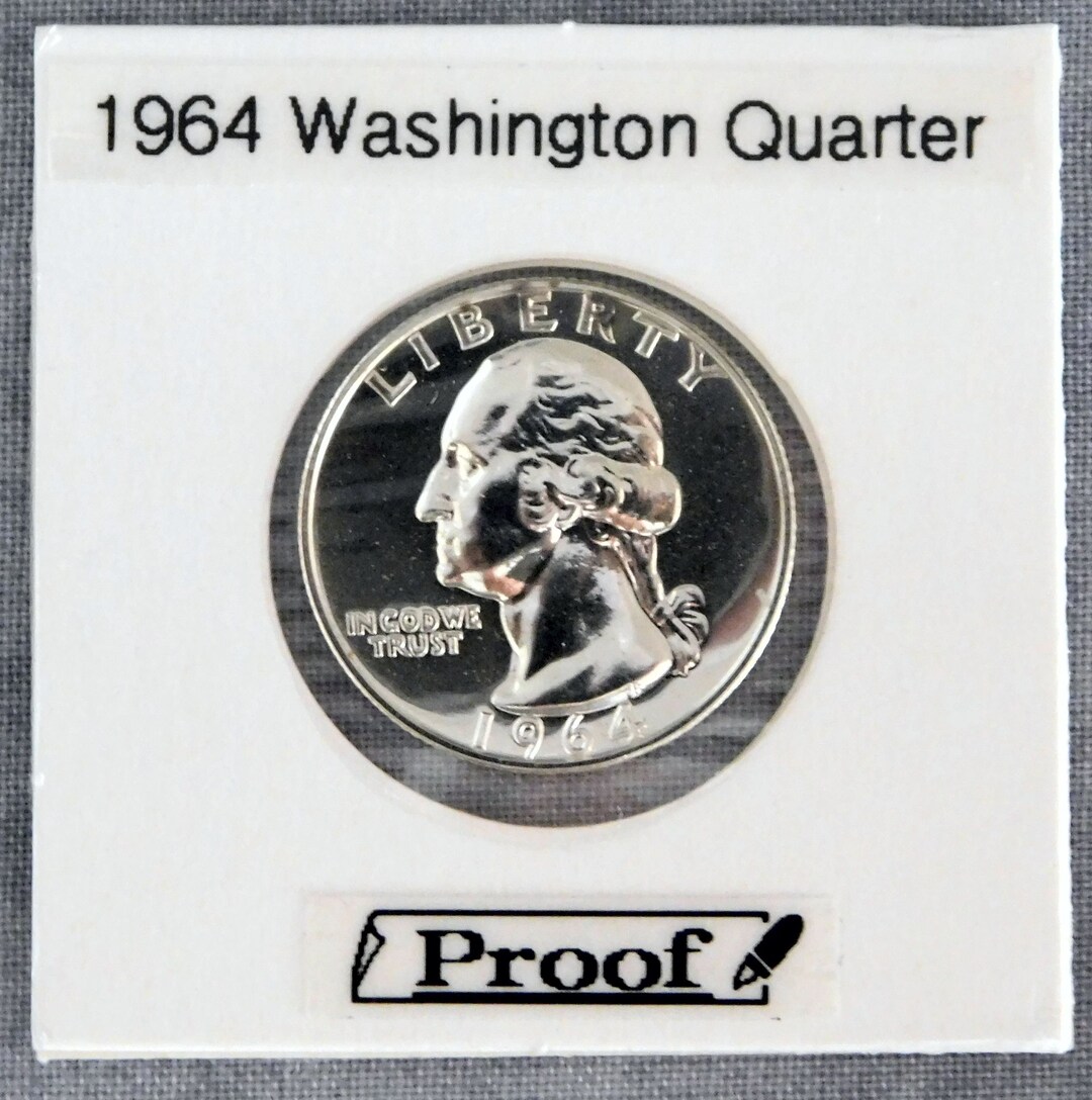 1964 Proof Washington Quarter - Etsy