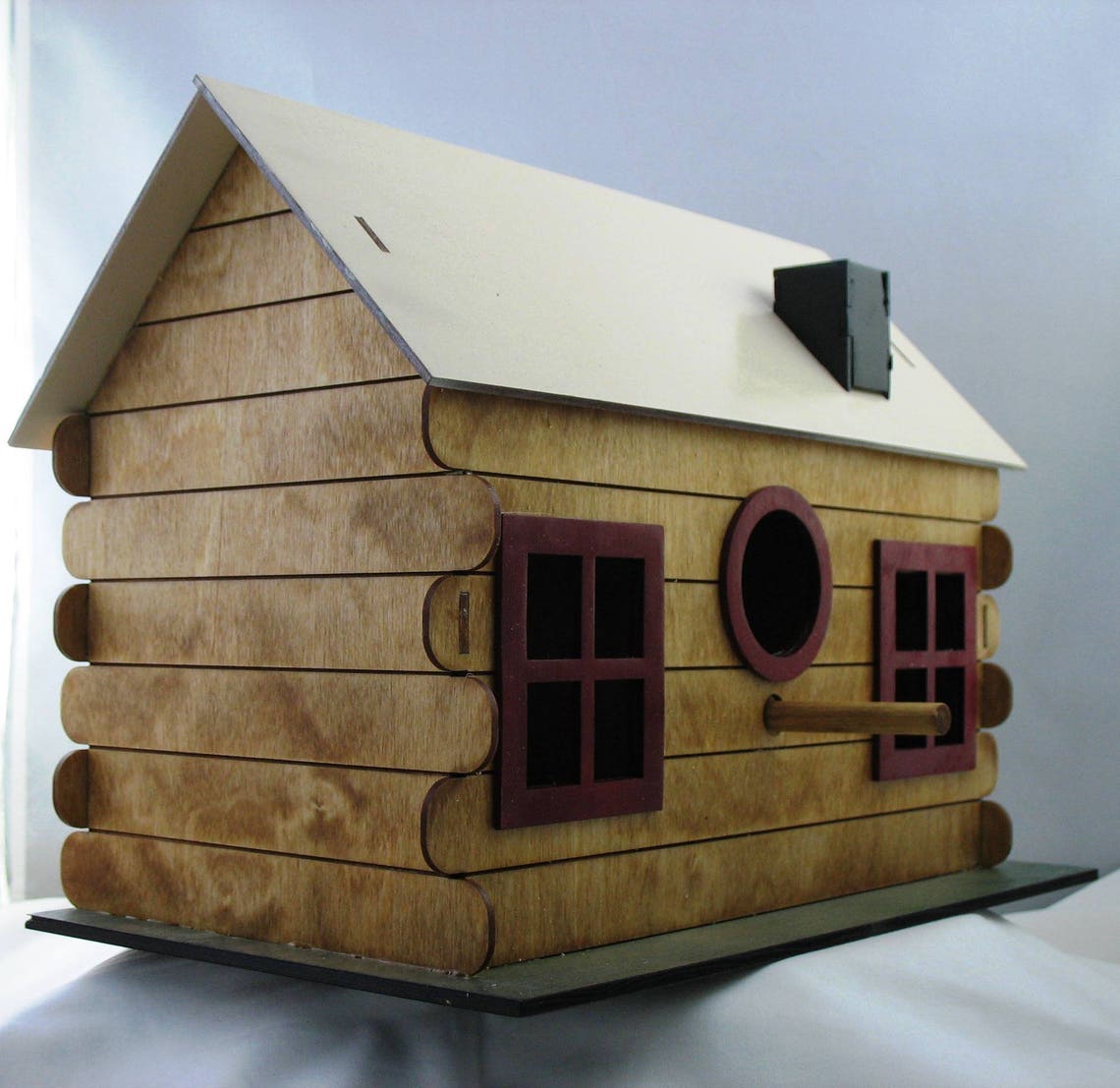Bird House Adobe Log Cabin Kit - Etsy