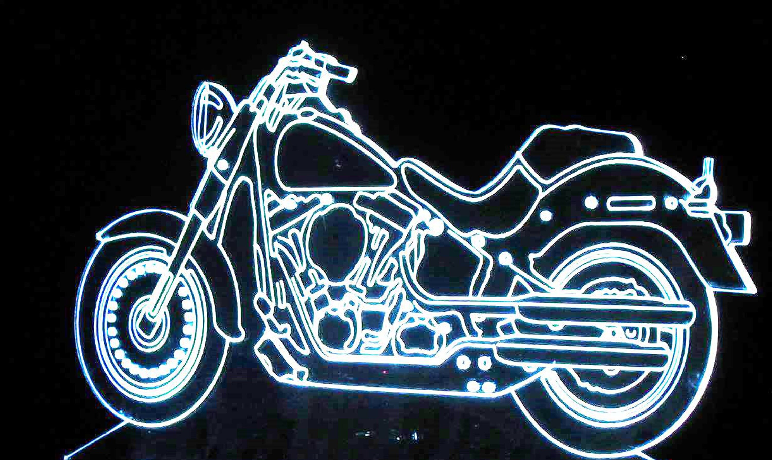 Motorcycle HD 3-D Optical Illusion Rectangle LED Desk Table - Etsy