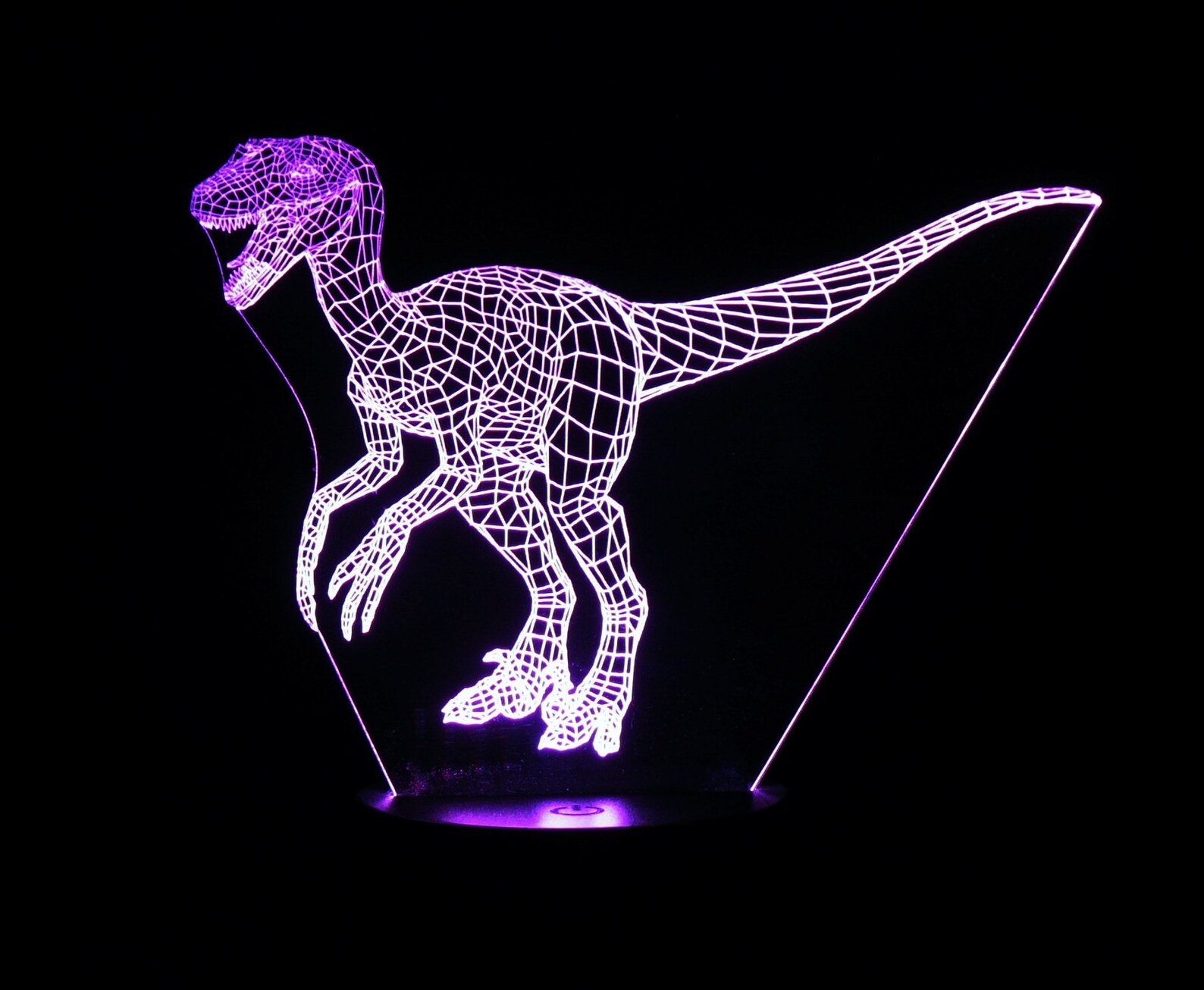 Dinosaurs 3-D Optical Illusion Rectangle Remote Base - Etsy