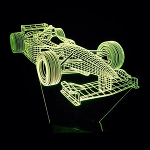 Formula 1 Side View Race Car With New Rectangle Base and Remote - Etsy