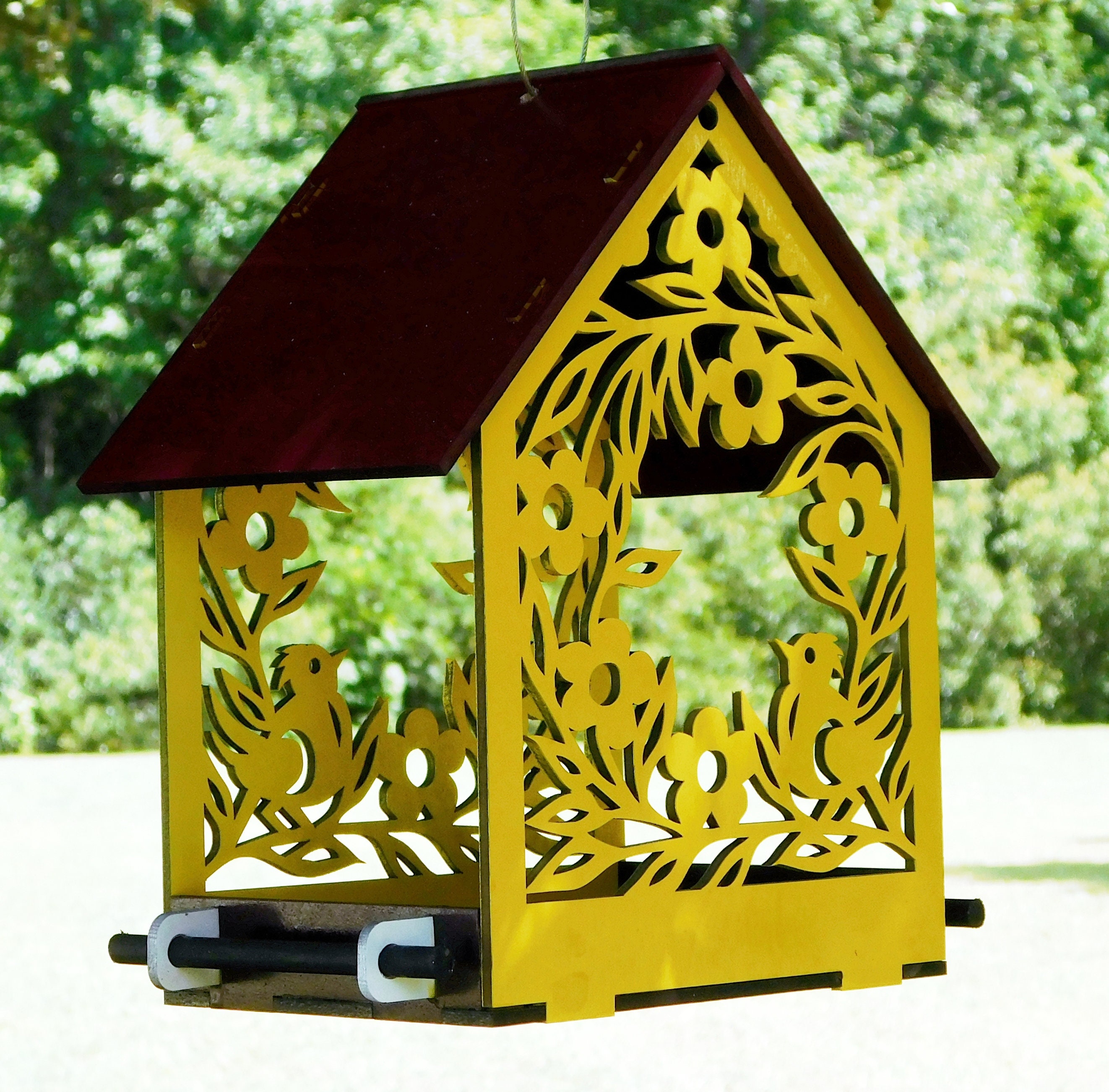 Bird Feeder Decorative Dual Perch | Etsy