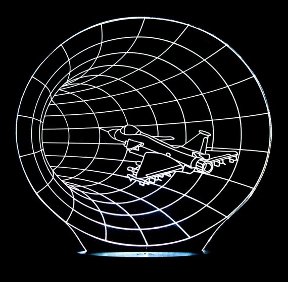 Jet Through Hole 3-D Optical Illusion Rectangle LED Desk - Etsy