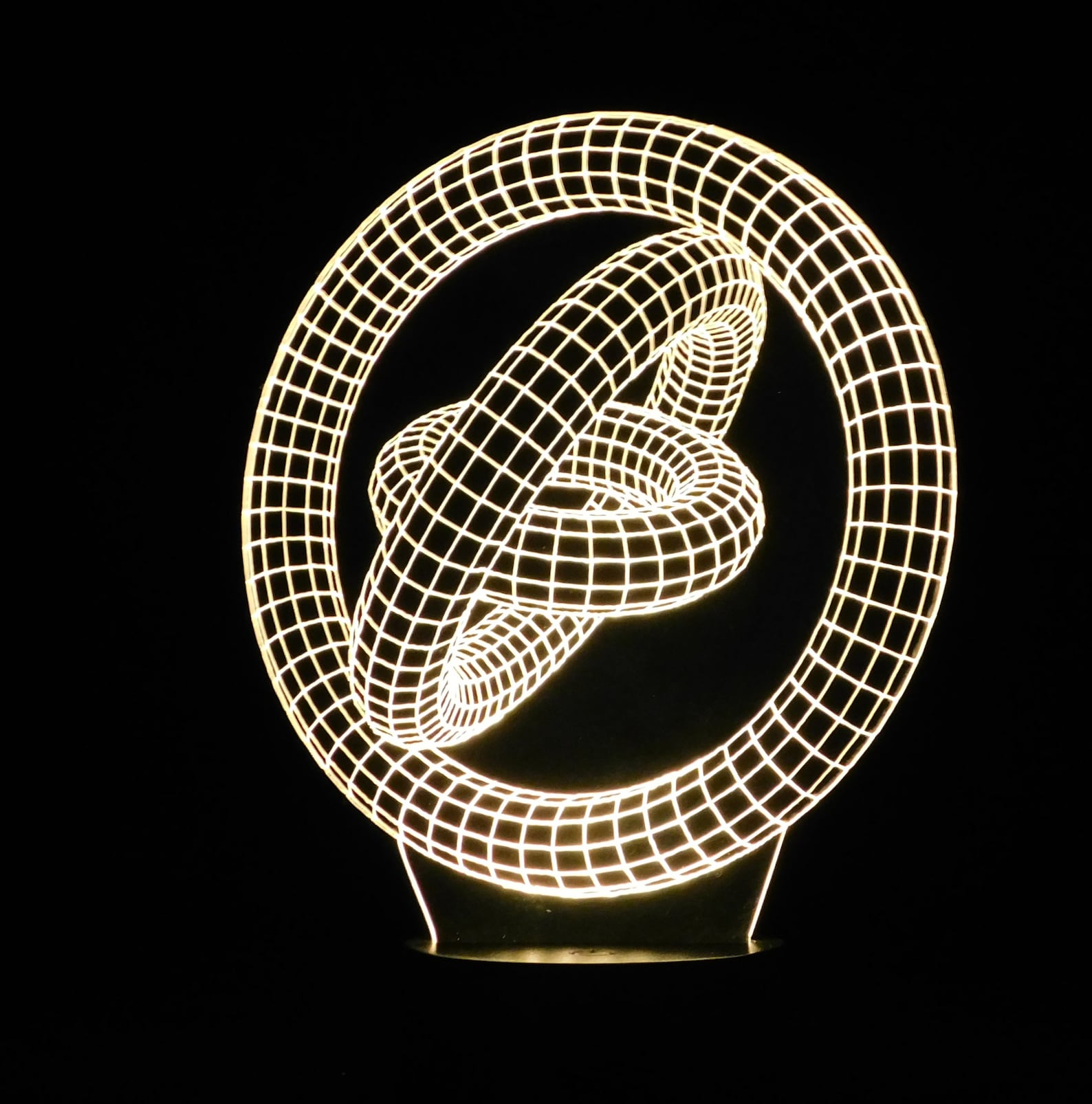 Gyroscope 3-D Optical Illusion Table or Night Lamp | Etsy