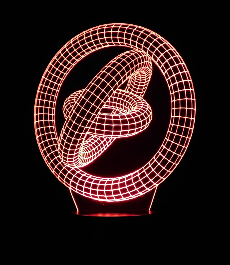 Gyroscope 3-D Optical Illusion Table or Night Lamp | Etsy