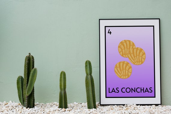 Conchas Print Loteria Mexican Sweet Bread Pan Dulce - Etsy