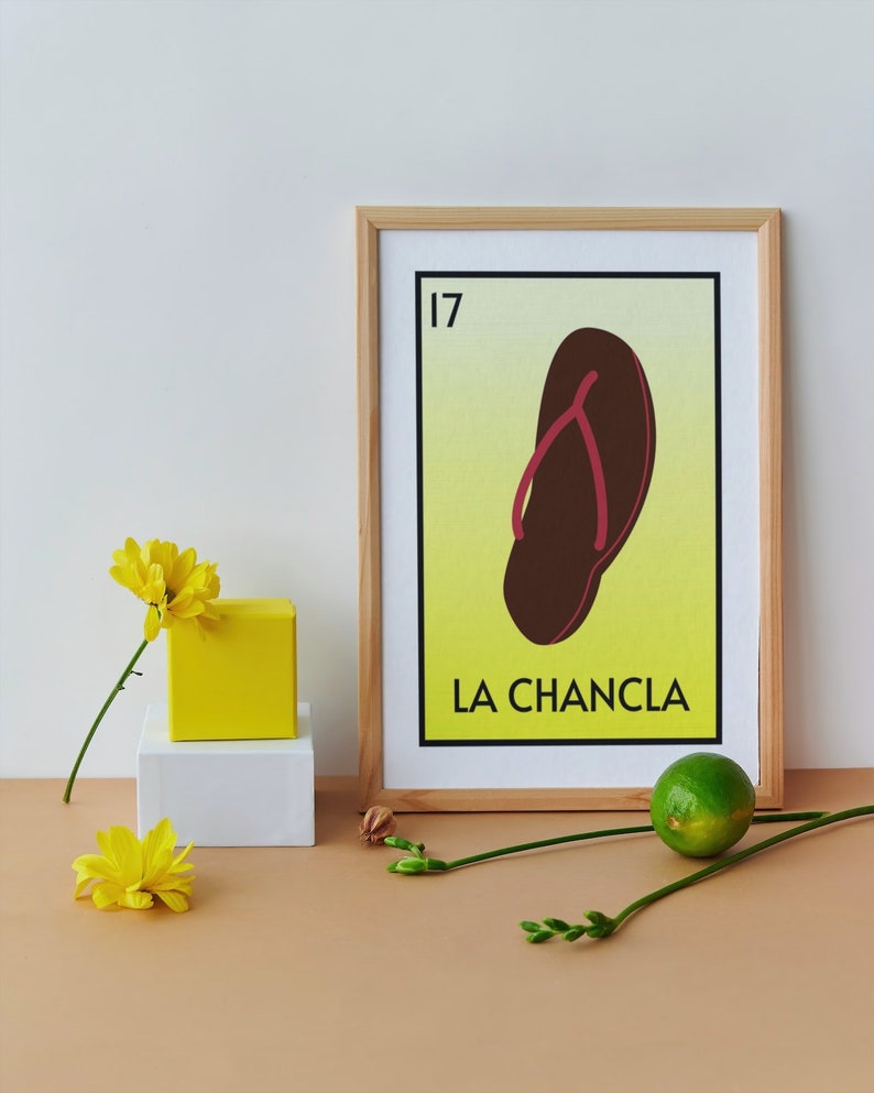 La Chancla imprimible / Póster / Arte mural español / Descarga ...
