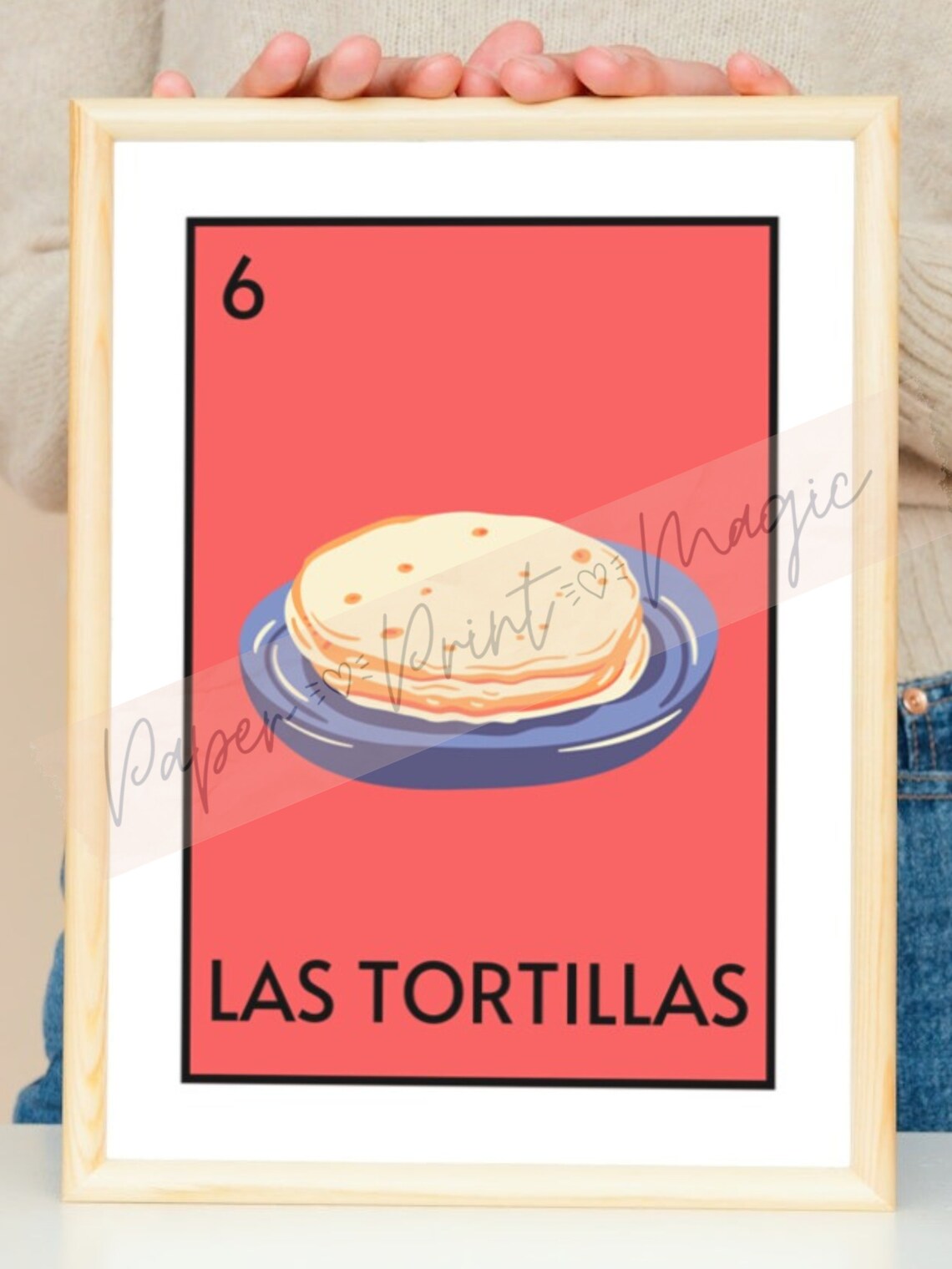 Las Tortillas Print | Loteria | Mexican Kitchen | Spanish | Loteria ...