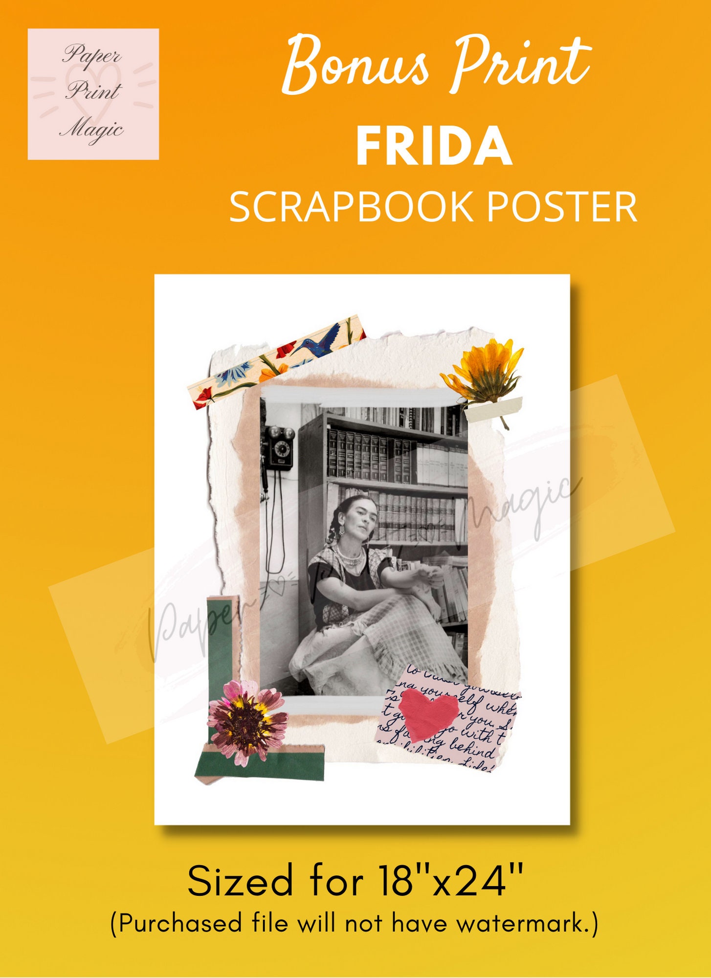 8 Bookmarks | Printable Frida Kahlo Bookmarks #2 | Digital Download ...