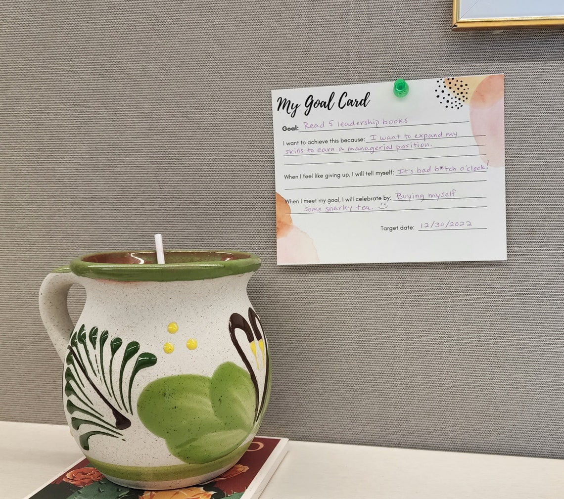 Goal Setting Card | Goal Tracker | Goal Card Printable Goal Card ...