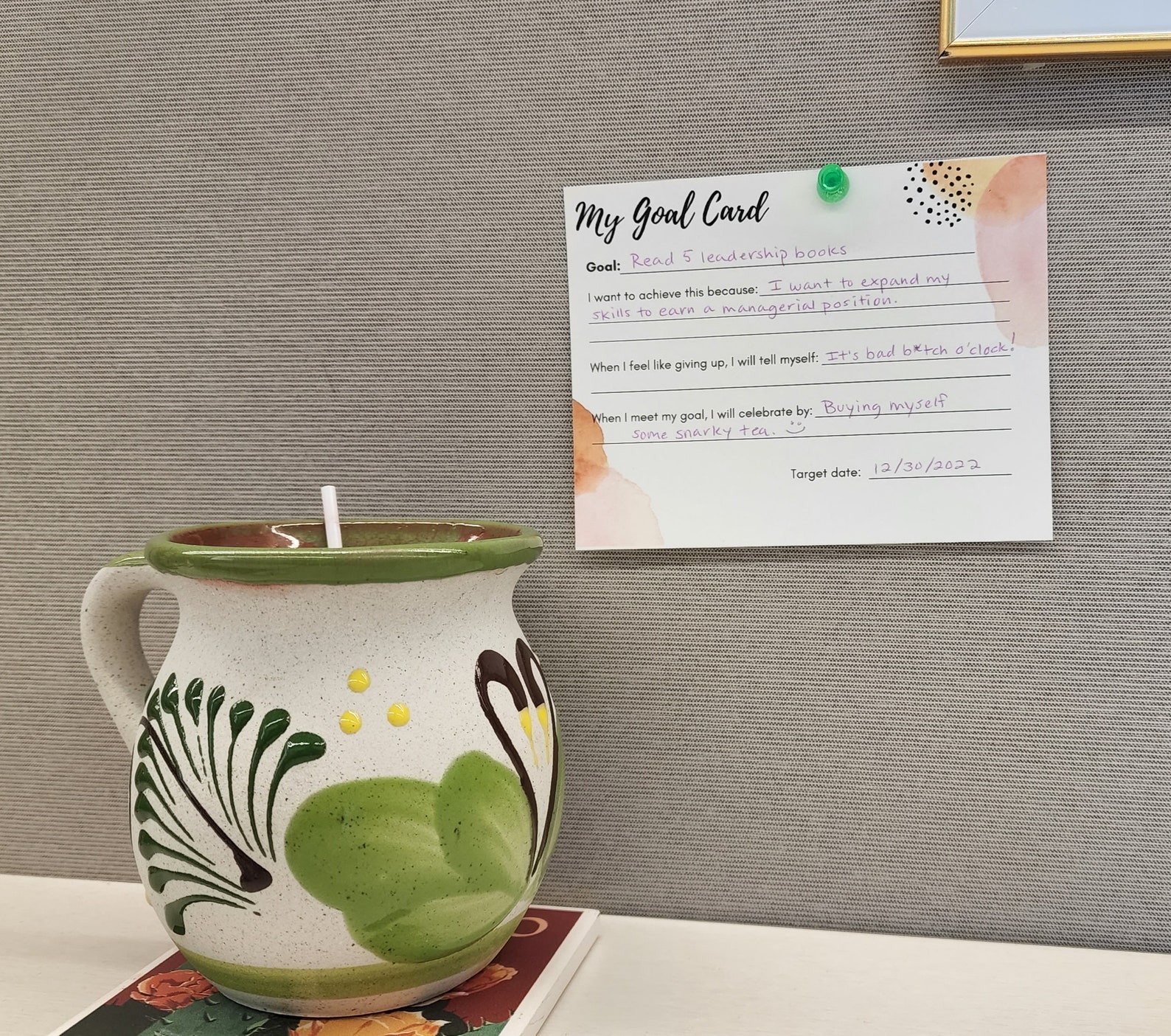 Goal Setting Card | Goal Tracker | Goal Card Printable Goal Card ...