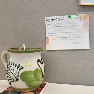 Goal Setting Card | Goal Tracker | Goal Card Printable Goal Card ...