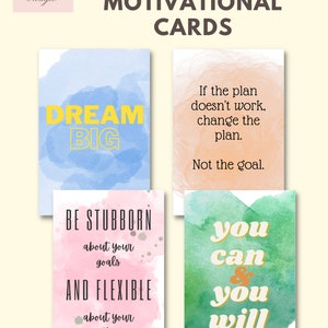 Goal Setting Card | Goal Tracker | Goal Card Printable Goal Card ...
