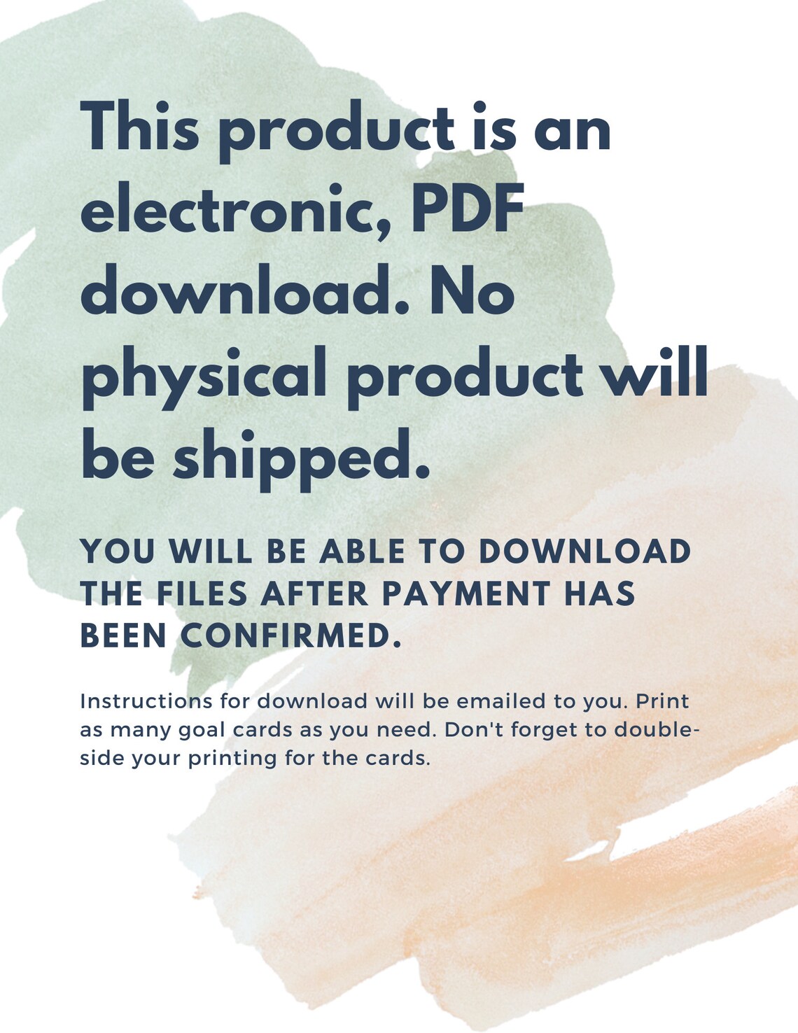 Goal Setting Card | Goal Tracker | Goal Card Printable Goal Card ...