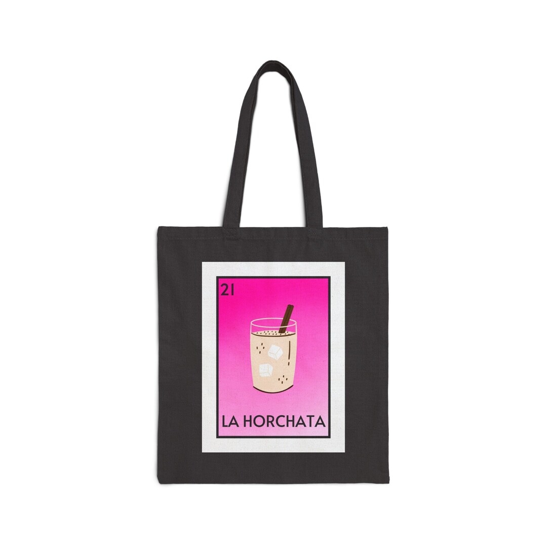 La Horchata Cotton Canvas Tote Bag Loteria Mexican Drinks Agua Fresca ...