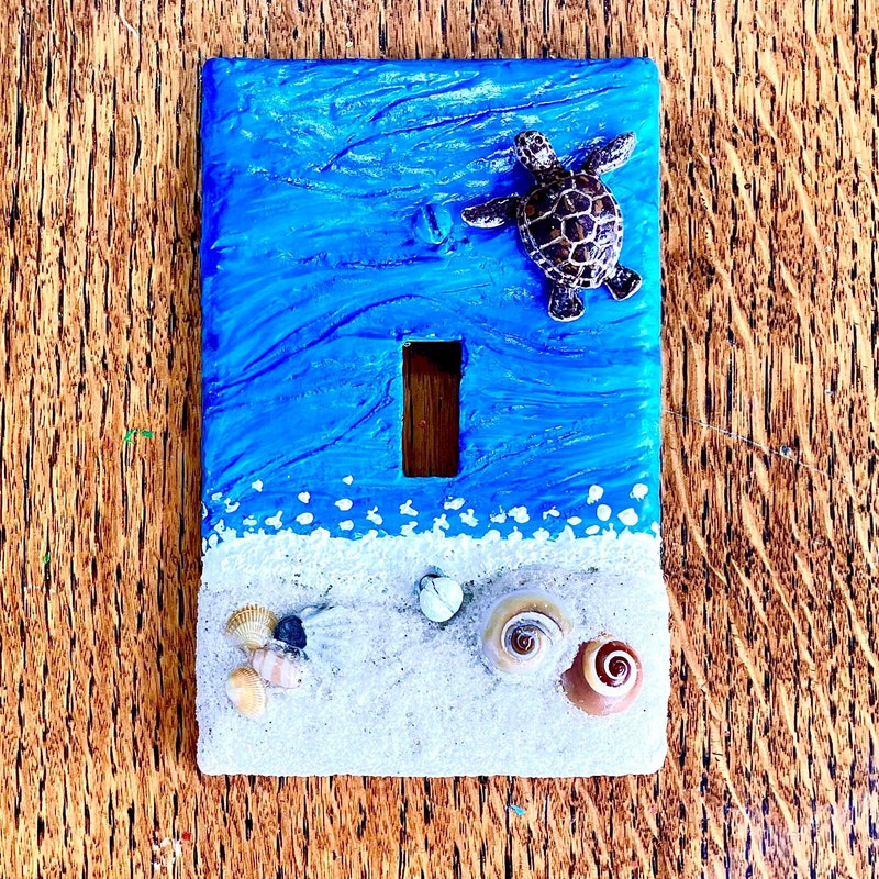 Sea Turtle Light Switch Cover - Etsy