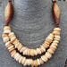 Tribal Shell Bib Ethnic Bone Necklace Luxury High End Chunky Necklace ...