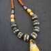 Batik Bone Necklace Tribal Shells Luxury Vintage Couture Jewelry Heavy ...