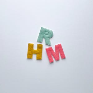 Felt Applique Letter Block Lettering Custom Patch Iron on Letters ...